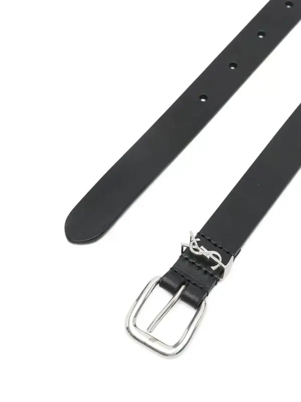 Saint Laurent Logo-plaque Belt