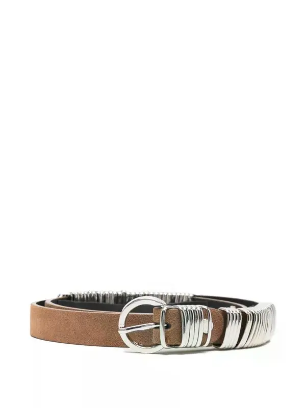 Federica Tosi Buckle Ring Belt - Brown