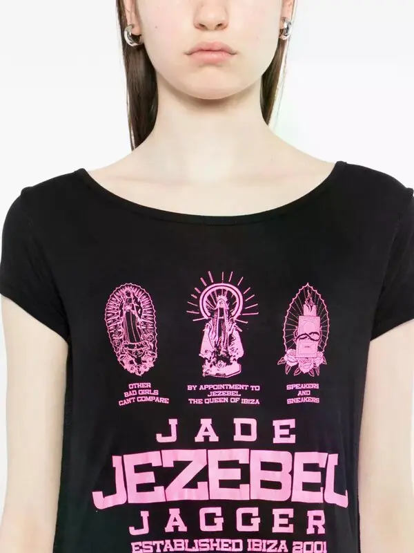 JADE JAGGER Logo-print T-shirt