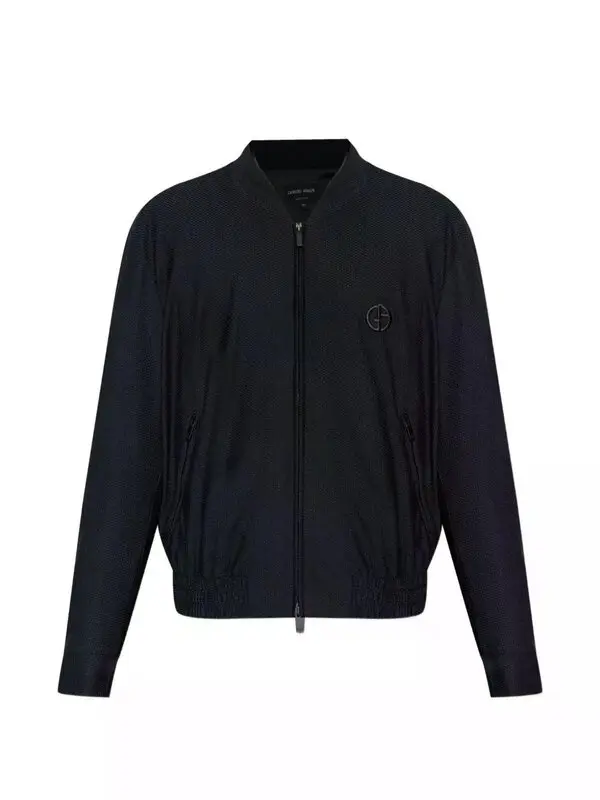 Giorgio Armani Logo-embroidered Bomber Jacket