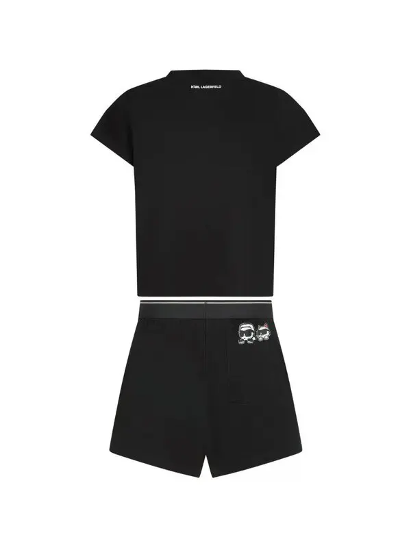 Karl Lagerfeld Ikon Short Pyjama Set - Black