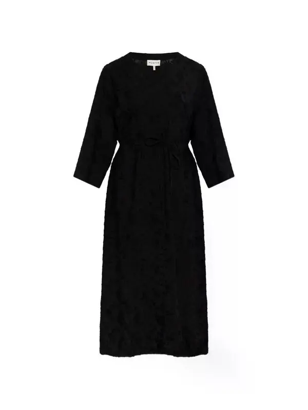 Munthe A-line Dress With Embossed Floral Pattern