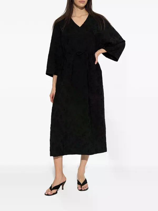 Munthe A-line Dress With Embossed Floral Pattern