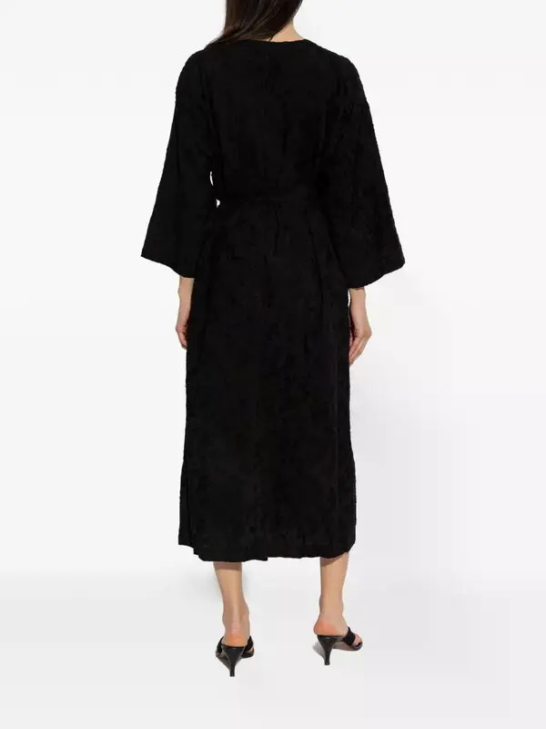 Munthe A-line Dress With Embossed Floral Pattern