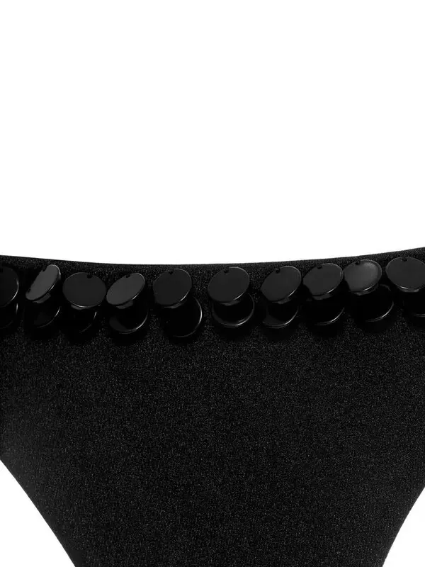Agua Bendita Tammy Embellished Tie-side Bikini Bottom