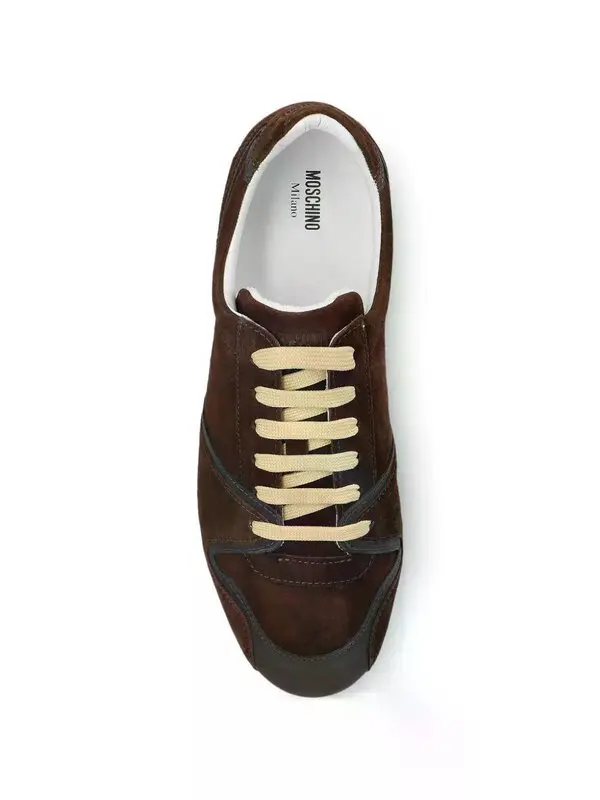 Moschino Low-top Panelled Sneakers - Brown