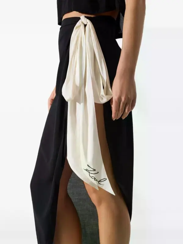 Karl Lagerfeld Sheer Bow Pareo