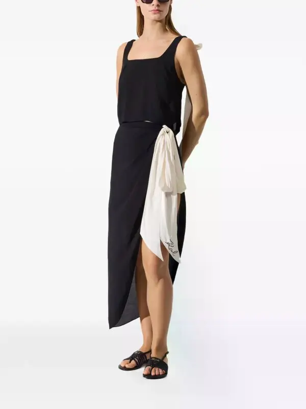 Karl Lagerfeld Sheer Bow Pareo