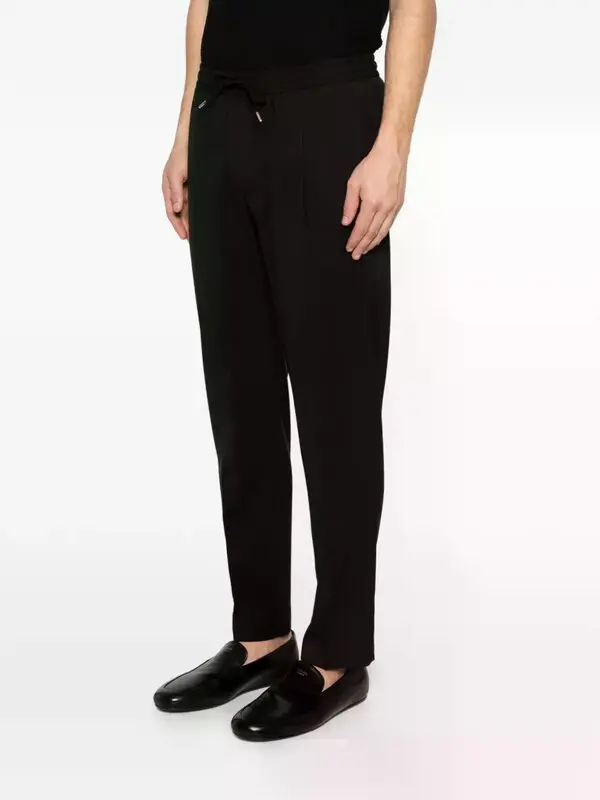 BRIGLIA 1949 Wimbledons Drawstring Trousers - Black