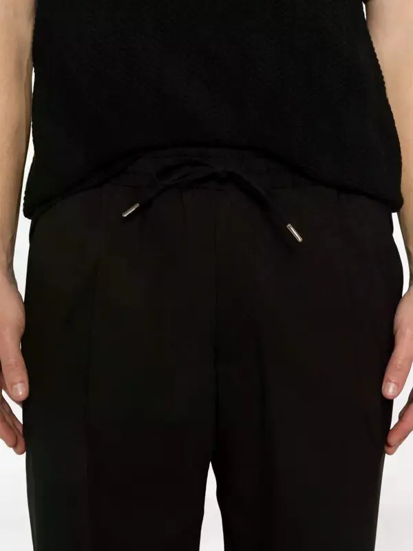 BRIGLIA 1949 Wimbledons Drawstring Trousers - Black