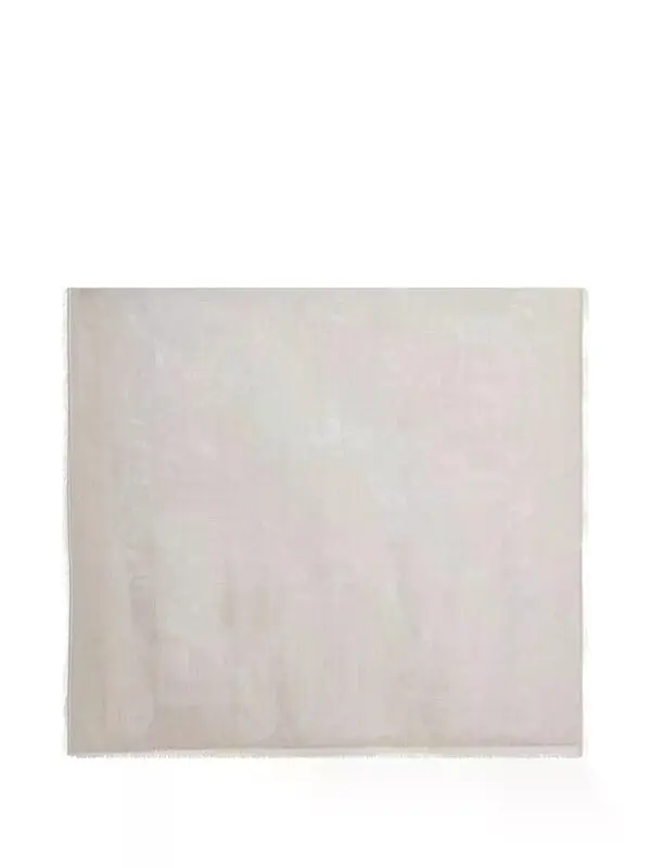Max Mara Jacquard Logo Scarf - Neutrals