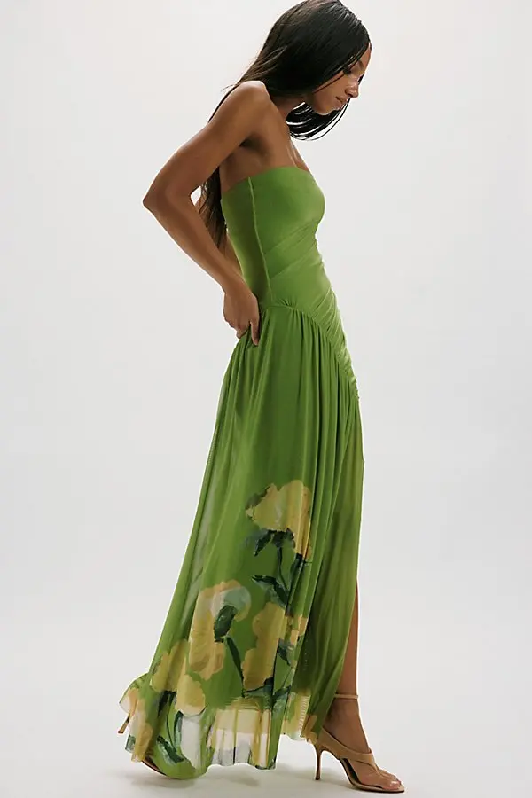 Bec & Bridge Citrina Strapless Maxi Dress