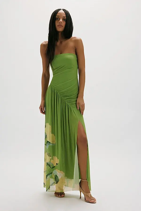 Bec & Bridge Citrina Strapless Maxi Dress
