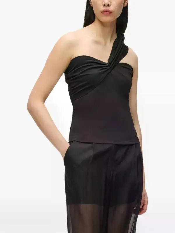 Karl Lagerfeld One-shoulder Draped Top