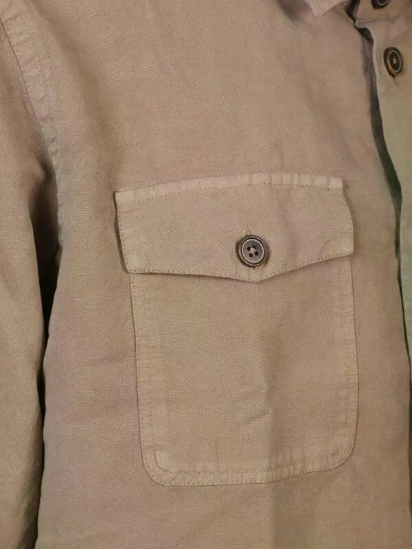 FAY Buttoned Chest-pocket Shirt