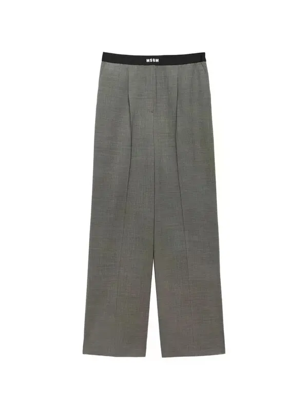 MSGM Elastic-waistband Palazzo Pants