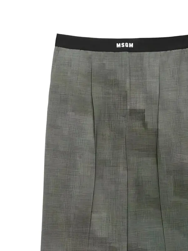 MSGM Elastic-waistband Palazzo Pants