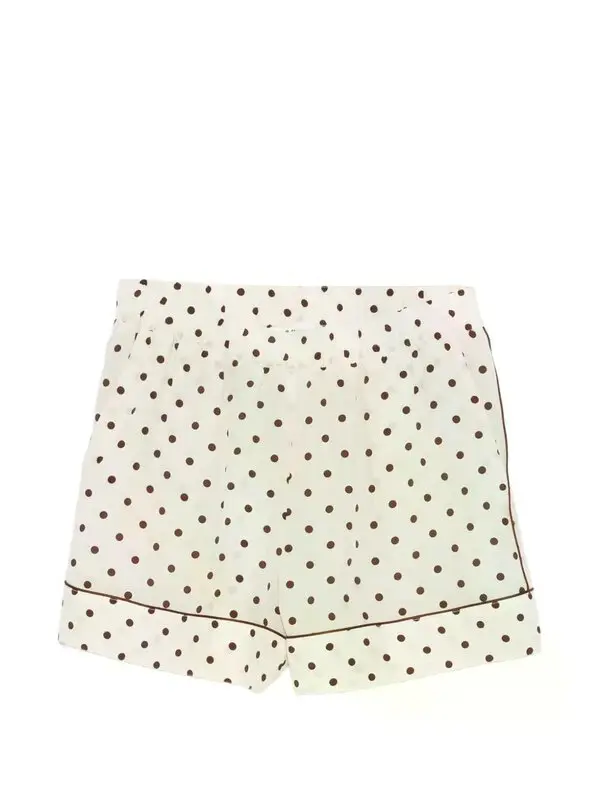 P.a.r.o.s.h Polka Dot Trim Shorts - Neutrals