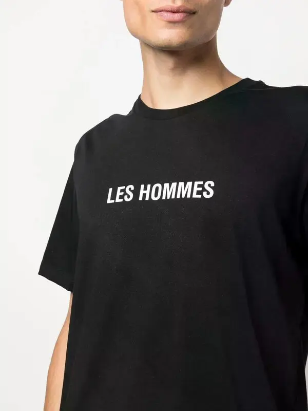 LES HOMMES Logo Print T-shirt