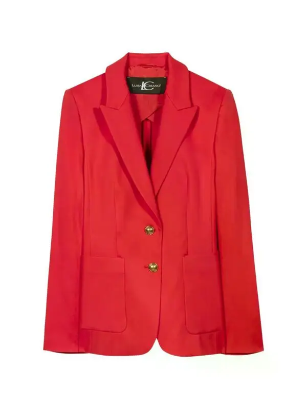 LUISA CERANO Gabardine Two-button Blazer