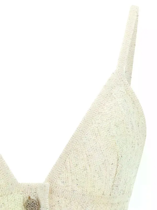 Alessandra Rich V-neck Tank Top