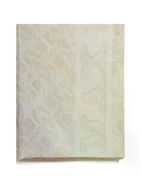 Max Mara Jacquard Logo Scarf