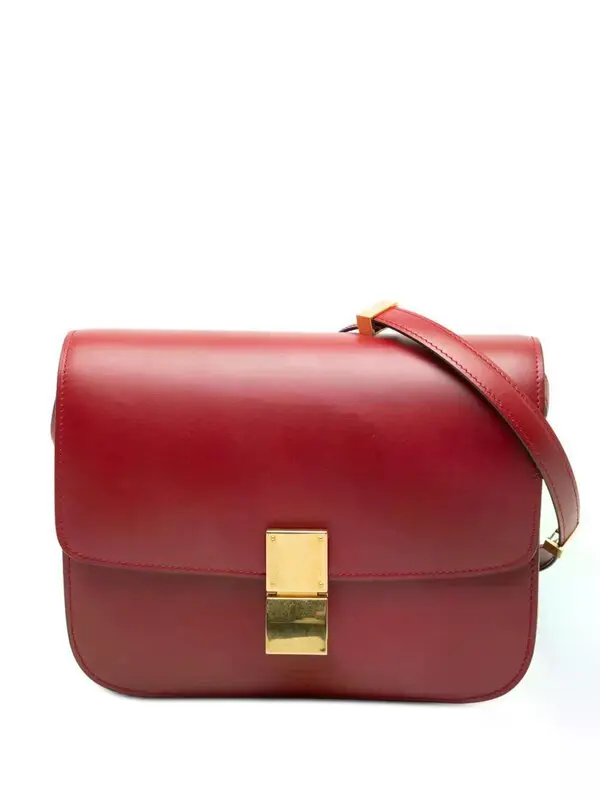 Celine 2013 Medium Classic Box Crossbody Bag - Red