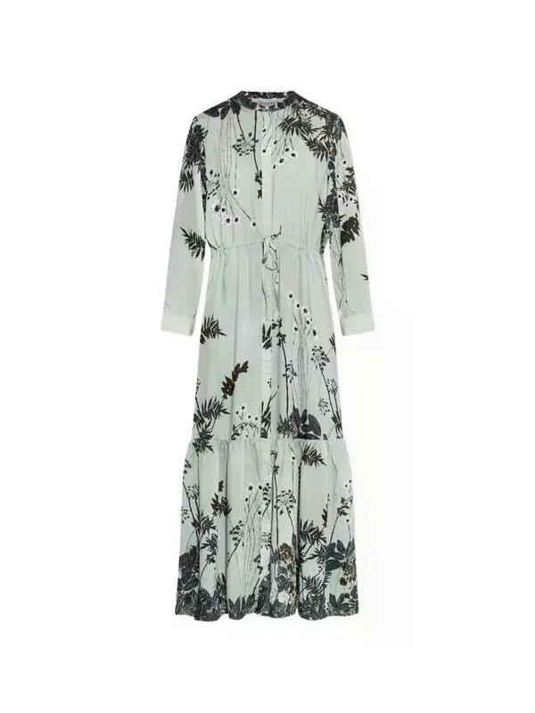 Munthe Bernadette Floral Print Tiered Maxi Dress