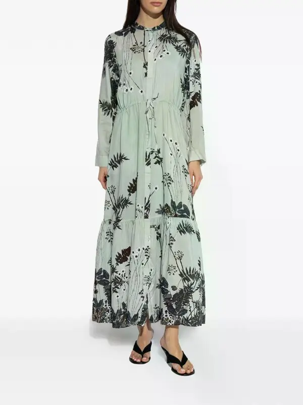 Munthe Bernadette Floral Print Tiered Maxi Dress
