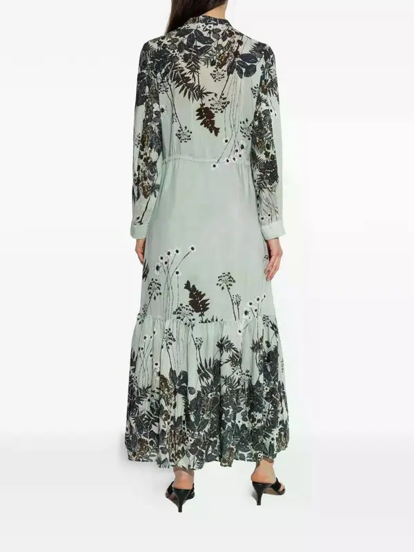 Munthe Bernadette Floral Print Tiered Maxi Dress