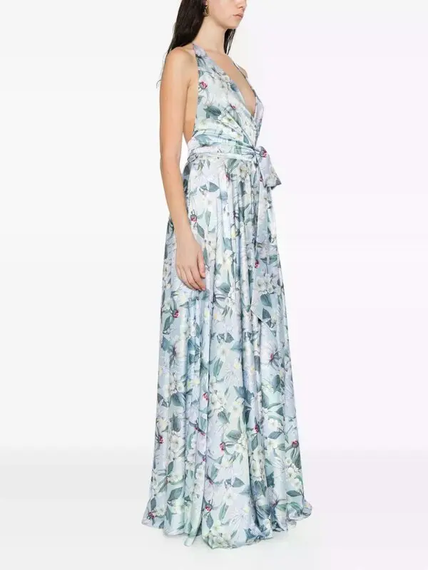 GIADA CURTI Floral-print Halterneck Dress