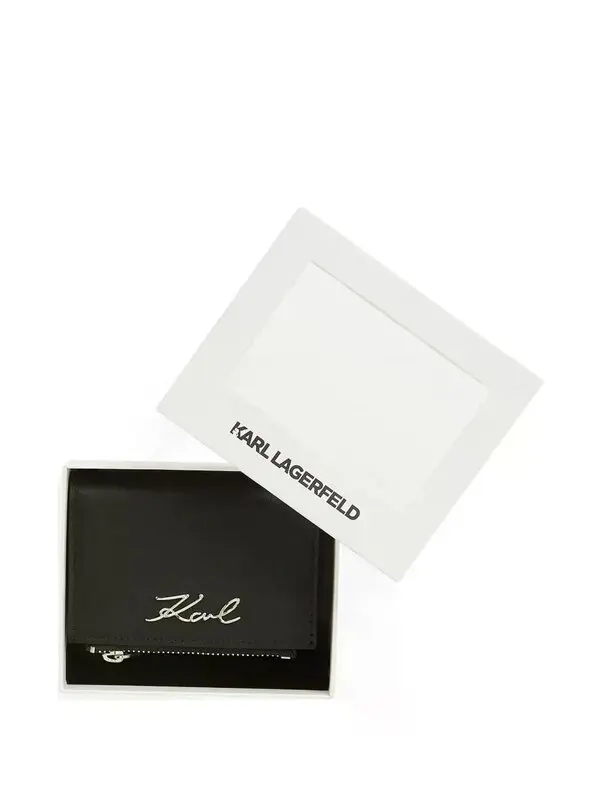 Karl Lagerfeld K/signature Bifold Wallet - Black