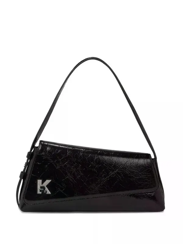 Karl Lagerfeld Leather Shoulder Bag - Black