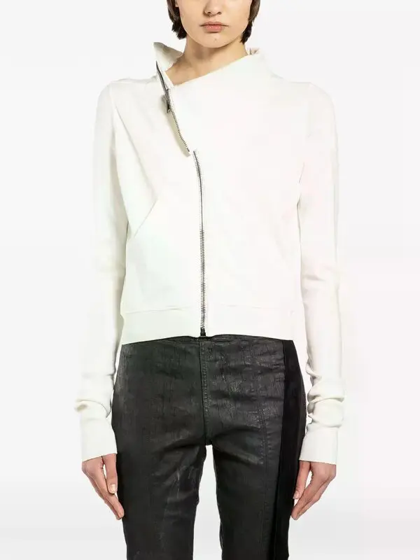 Rick Owens Mountain Zip Sweater - White