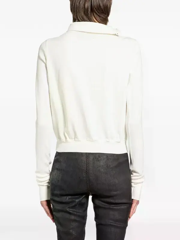 Rick Owens Mountain Zip Sweater - White