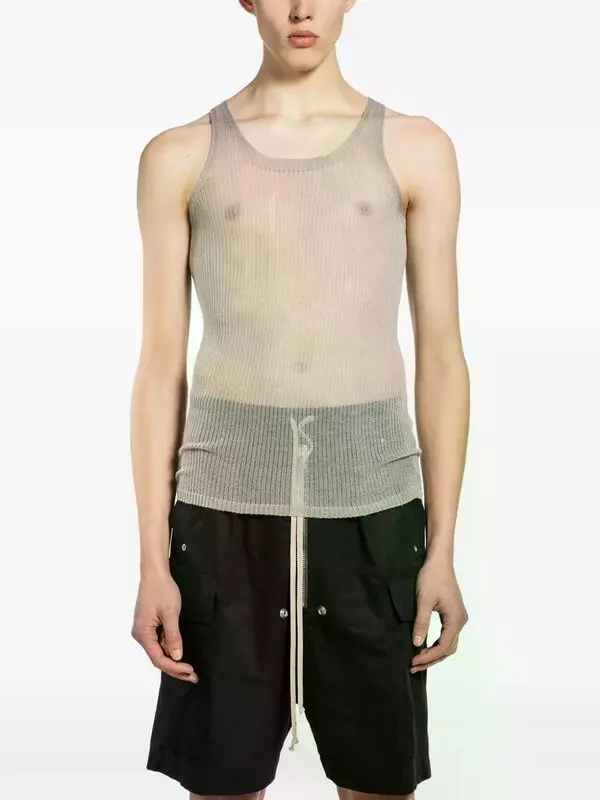 Rick Owens Knitted Tank Top - Neutrals