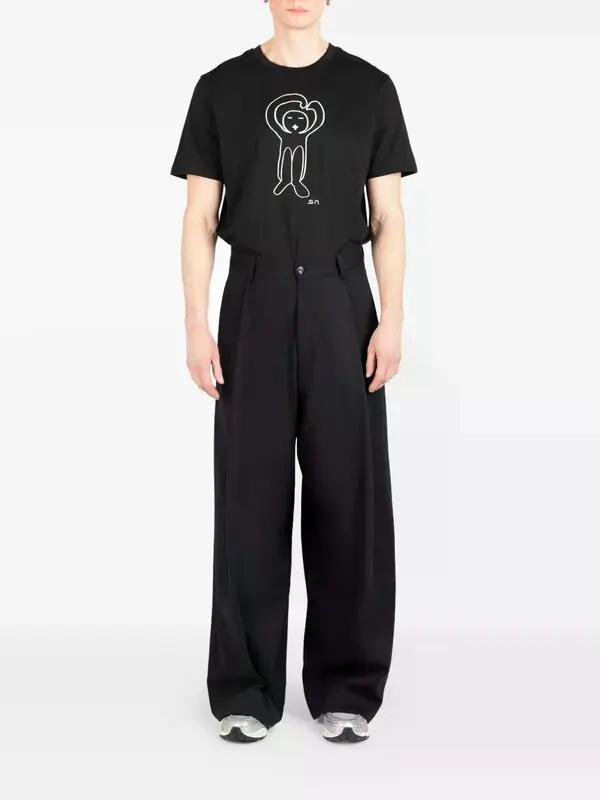 SOCIETE ANONYME Button Pleated Trousers