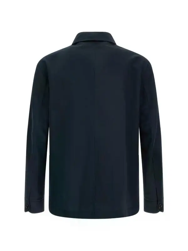 Brioni Button Leather Pocket Jacket