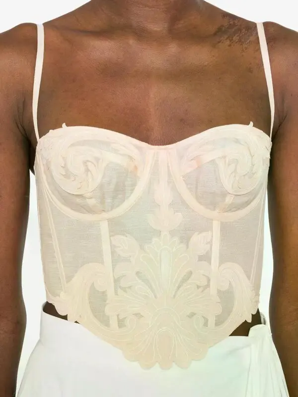 Zimmermann Rebellion Filigree-collar Corset