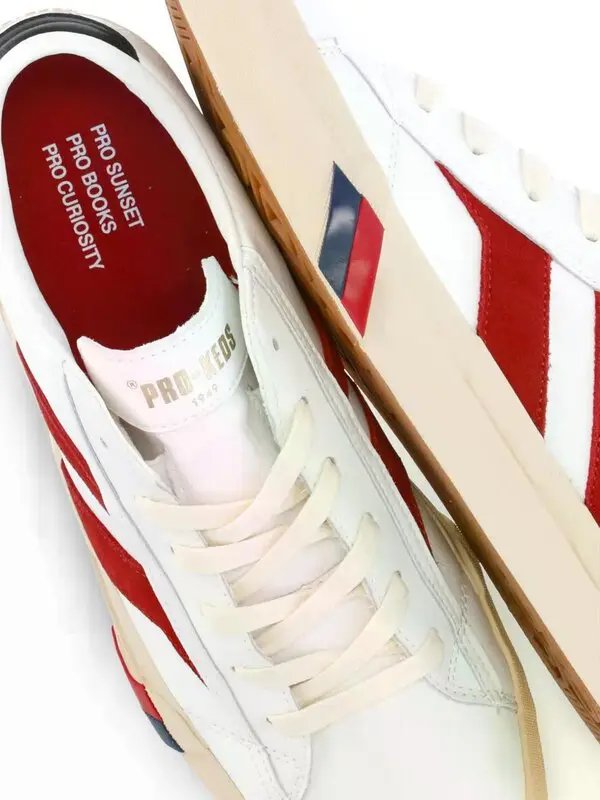 PRO-KEDS 1949 Royal Classic Striped Leather Sneakers - White