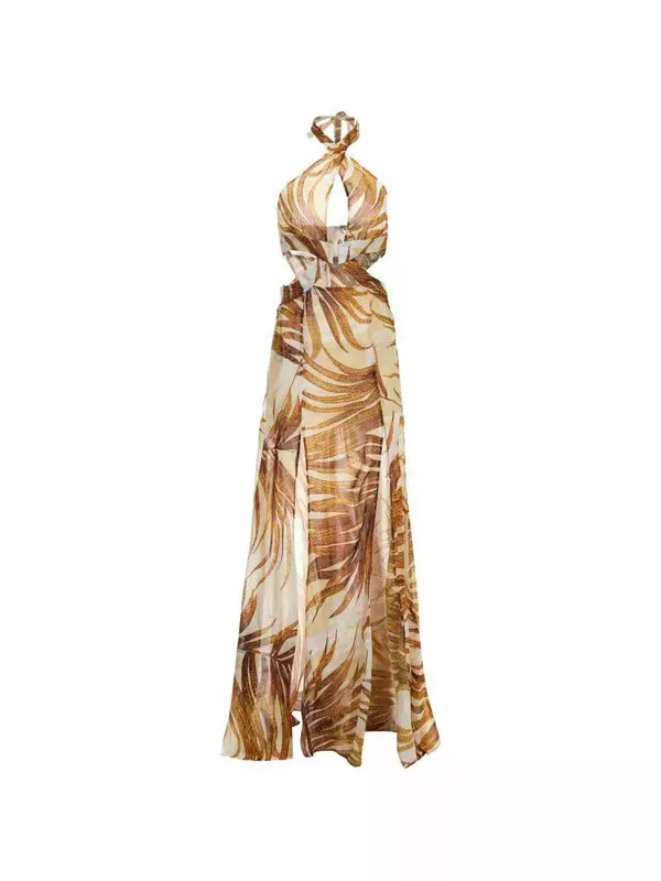 Just Cavalli Printed Maxi Dress - Neutrals