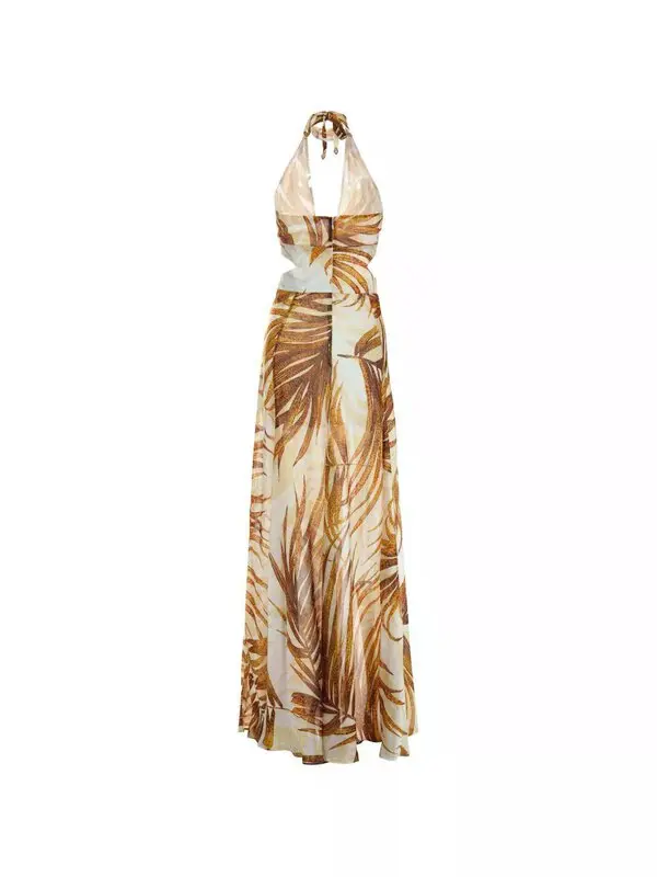 Just Cavalli Printed Maxi Dress - Neutrals