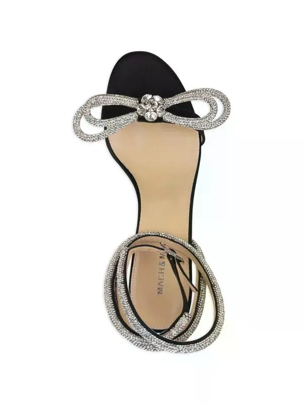 Mach & Mach Double Bow Embellished Sandals