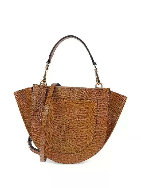 WANDLER Mini Hortensia Leather Tote Bag - Brown