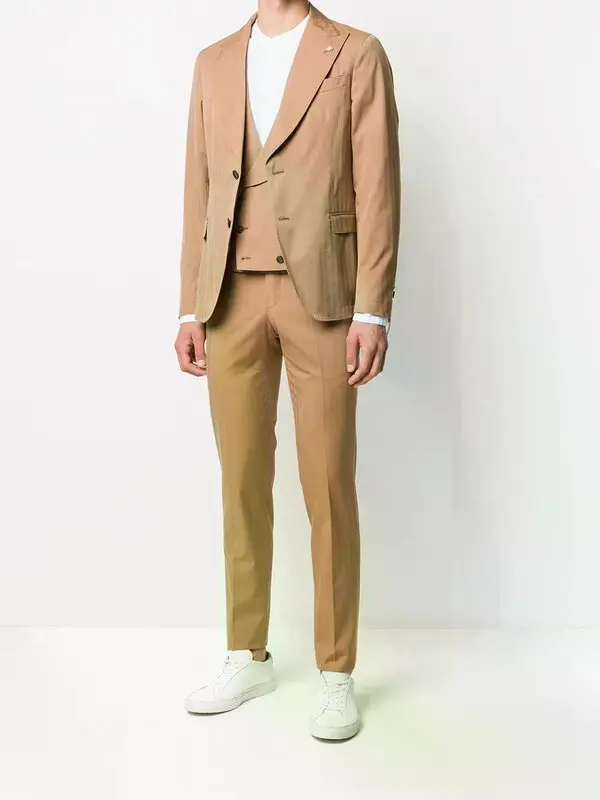 MANUEL RITZ Striped Single-breasted Suit