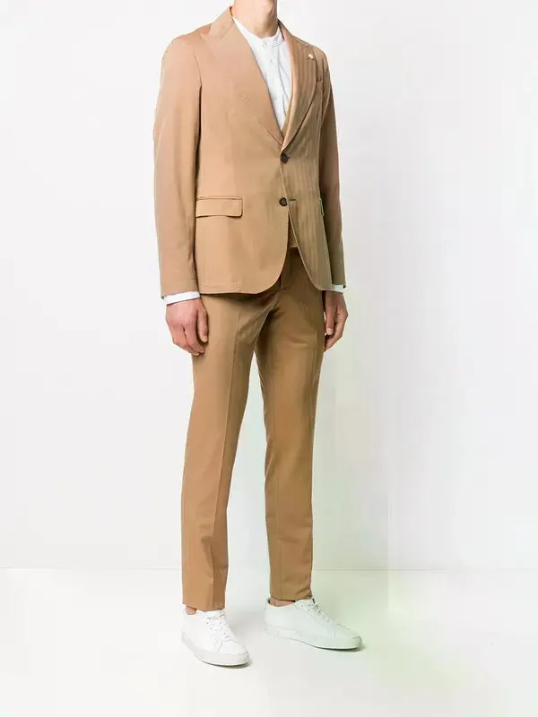 MANUEL RITZ Striped Single-breasted Suit
