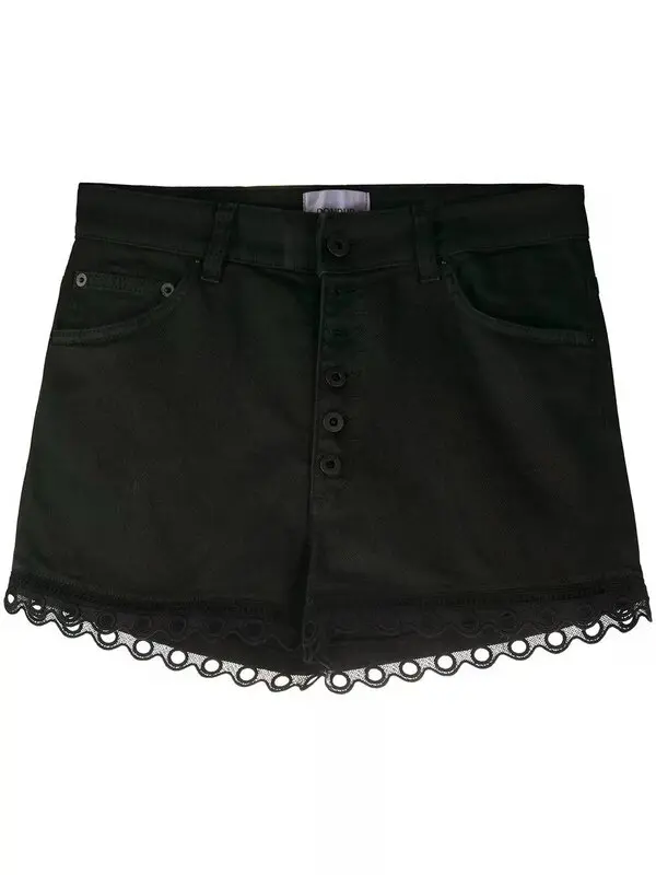 DONDUP Denim Eyelet Shorts