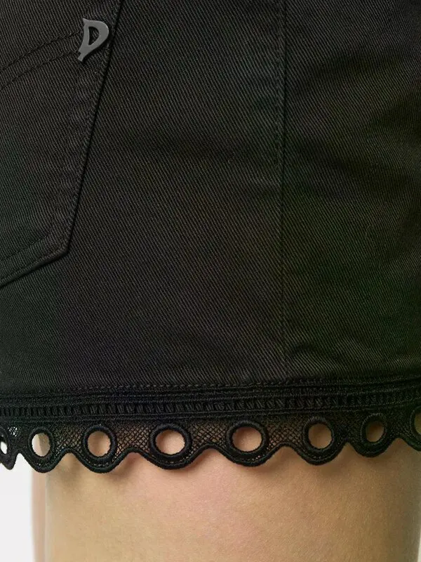 DONDUP Denim Eyelet Shorts