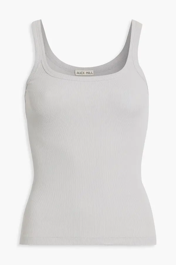 ALEX MILL 365 Ribbed Tank - Sky Blue