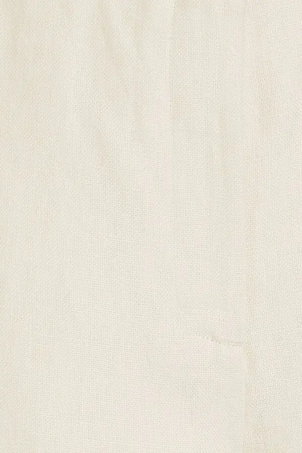 Zimmermann Belted Linen Straight-leg Pants
